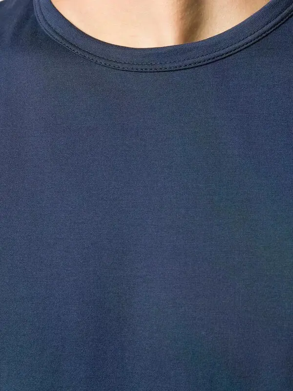 Sunspel Crew Neck Cotton T-shirt - Blue