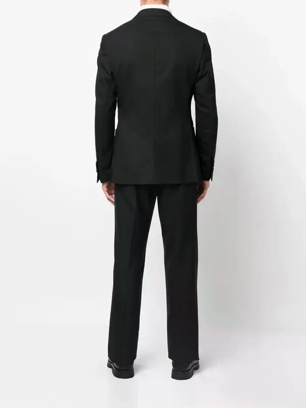 LARDINI Single-breasted Wool Suit - Black