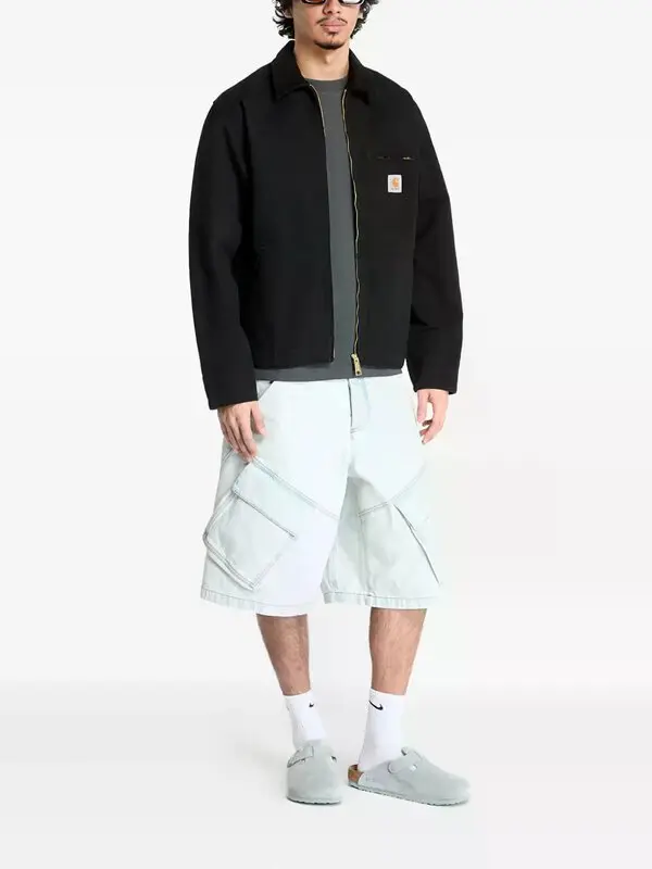 Carhartt Work In Progress Detroit Zip Patch Jacket - Black