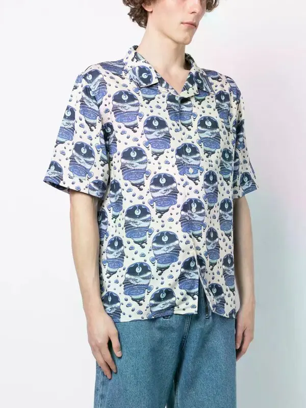 GMBH Graphic-print Short-sleeve Shirt - Blue