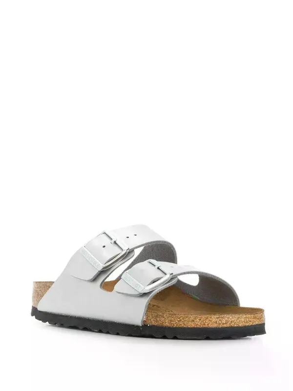 BIRKENSTOCK Arizona 30mm Metallic Sandals - Silver