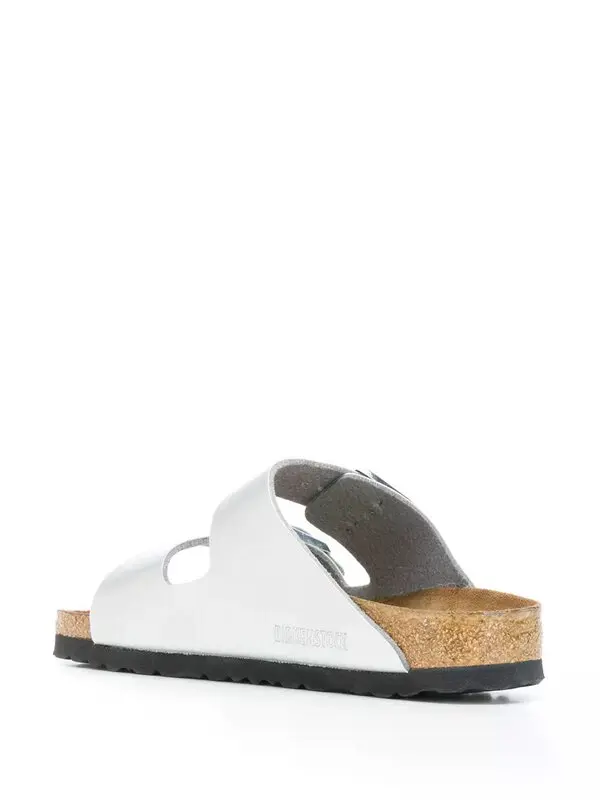 BIRKENSTOCK Arizona 30mm Metallic Sandals - Silver