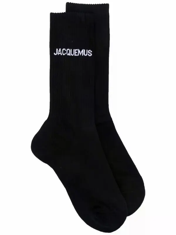 Jacquemus Ribbed Logo Crew Socks