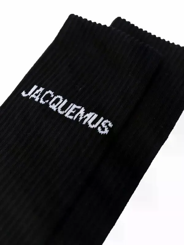 Jacquemus Ribbed Logo Crew Socks