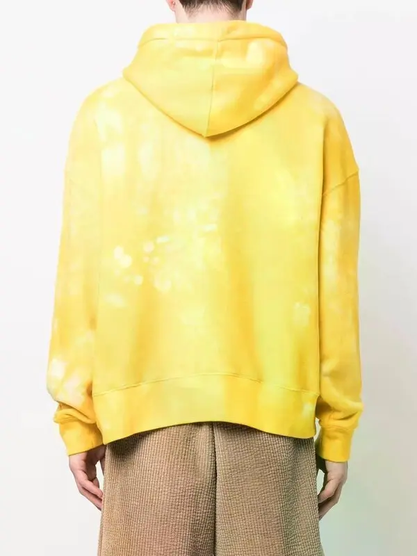 Palm Angels Leaf Tie-dye Logo-print Hoodie