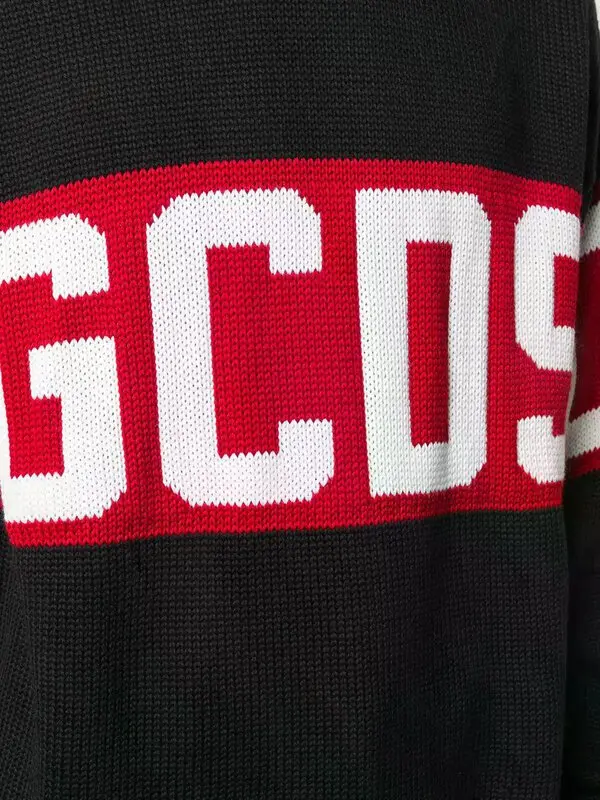 Gcds Logo Intarsia Jumper - Black