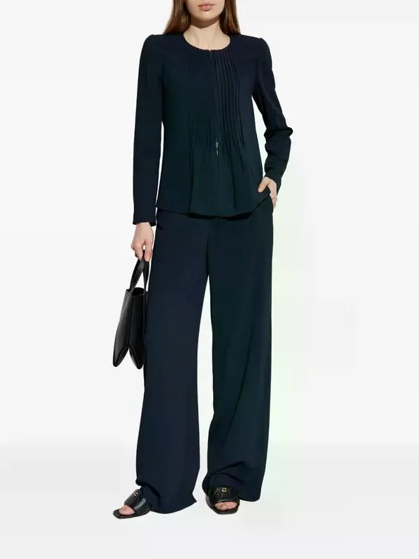 Emporio Armani Pleated Fitted Jacket