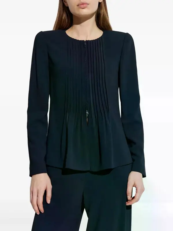 Emporio Armani Pleated Fitted Jacket
