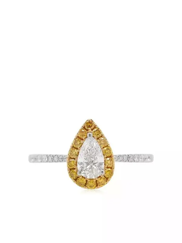 HYT JEWELRY 18kt White Gold Diamond Ring - Silver