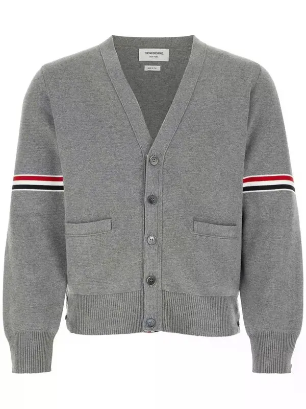 Thom Browne Milano Stitch Stripe Armband Cardigan