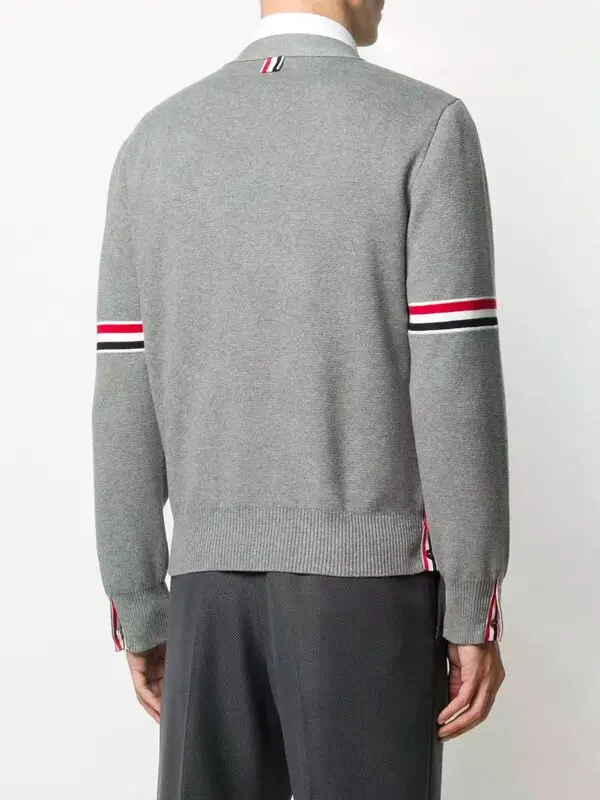 Thom Browne Milano Stitch Stripe Armband Cardigan