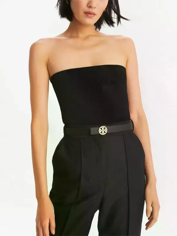 Tory Burch Miller Reversible Belt - Black