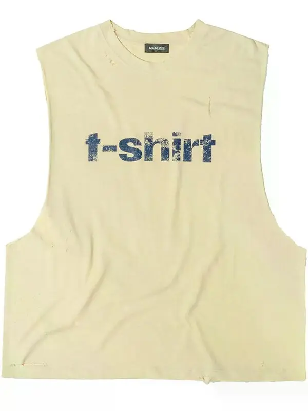 MAINLESS Oversize Sleeveless T-shirt