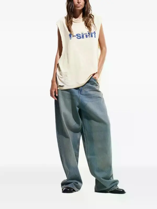 MAINLESS Oversize Sleeveless T-shirt