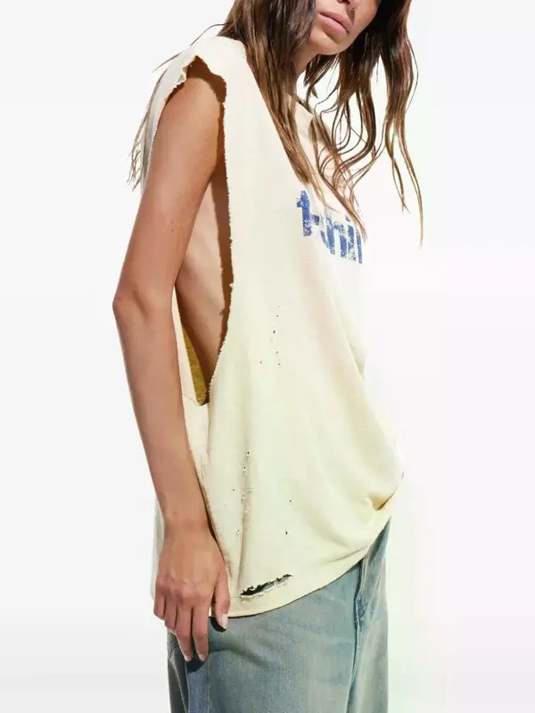 MAINLESS Oversize Sleeveless T-shirt