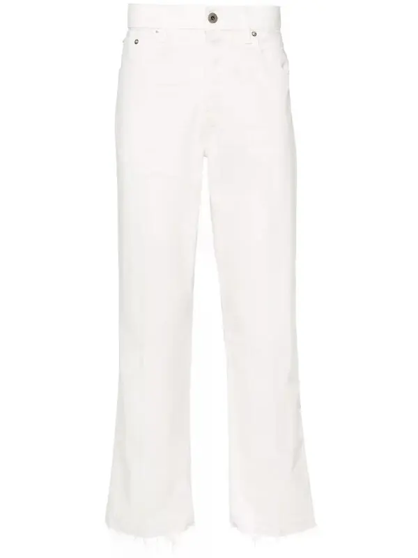 LANVIN Straight-leg Denim Trousers - White