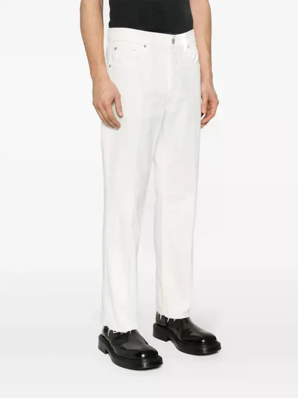 LANVIN Straight-leg Denim Trousers - White