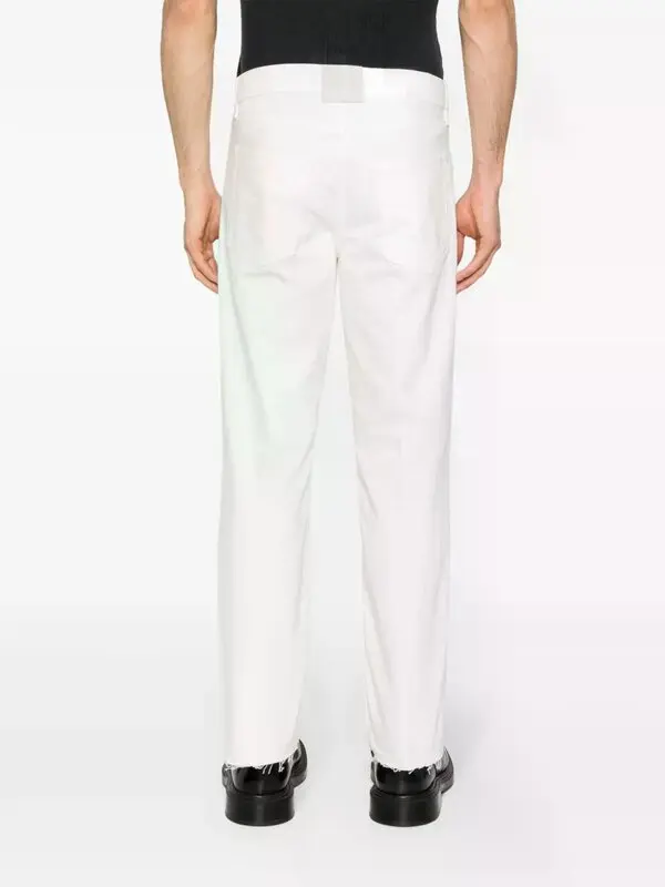 LANVIN Straight-leg Denim Trousers - White