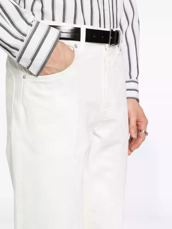 LANVIN Straight-leg Denim Trousers - White