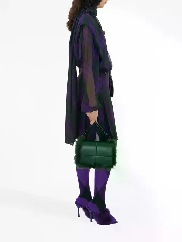 Burberry Check-pattern Silk Blouse