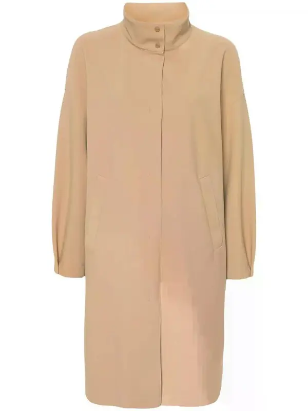 Herno Single-breasted Midi Coat - Neutrals