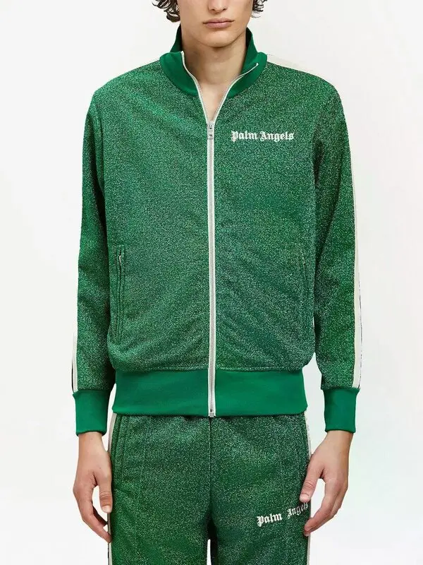 Palm Angels Glitter Lurex Track Jacket