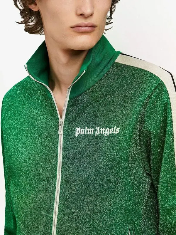 Palm Angels Glitter Lurex Track Jacket