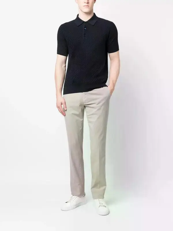 Brioni Waffle-knit Polo Shirt