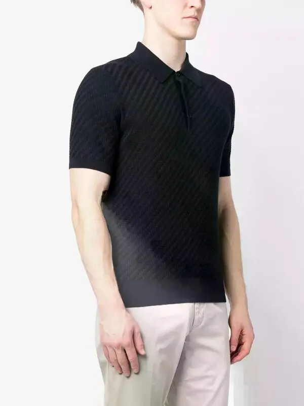 Brioni Waffle-knit Polo Shirt