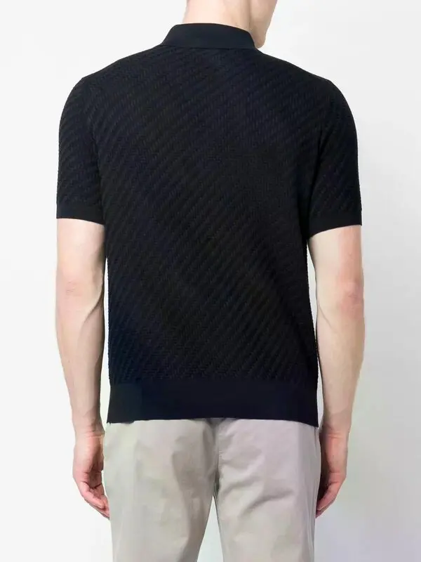 Brioni Waffle-knit Polo Shirt