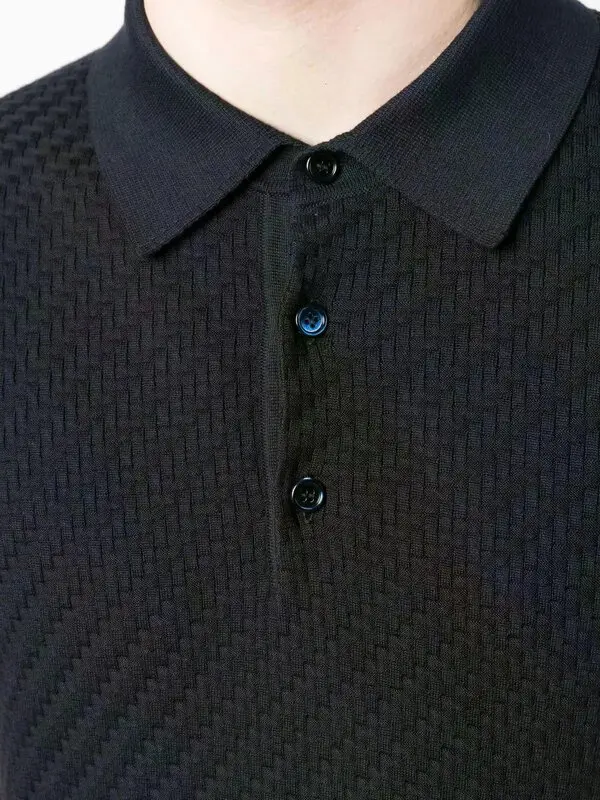 Brioni Waffle-knit Polo Shirt