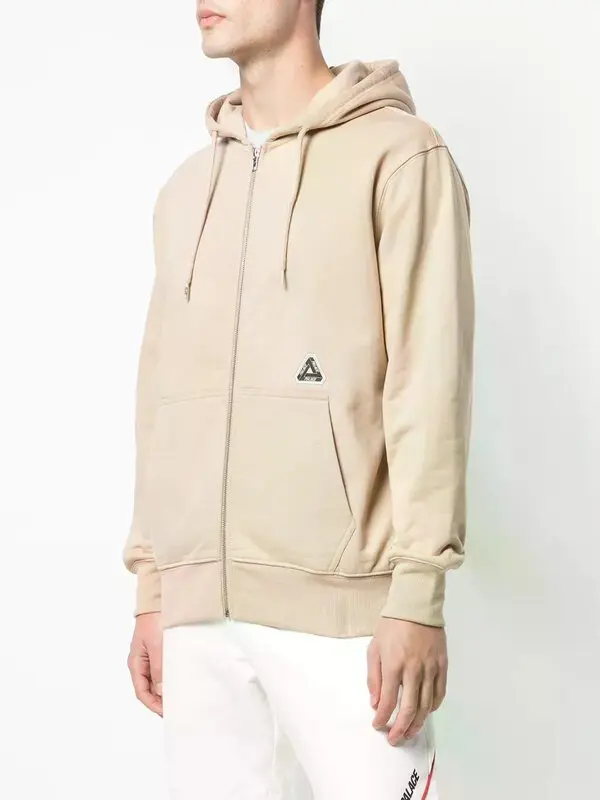 PALACE Zip-up Relaxed Fit Hoodie - Neutrals