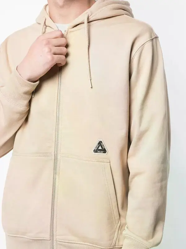 PALACE Zip-up Relaxed Fit Hoodie - Neutrals