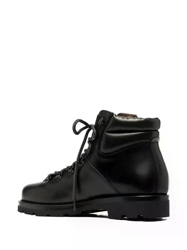 SCAROSSO Edmund Leather Boots - Black