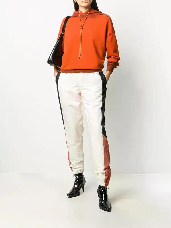 MARINE SERRE Contrast Panel Cuffed Trousers