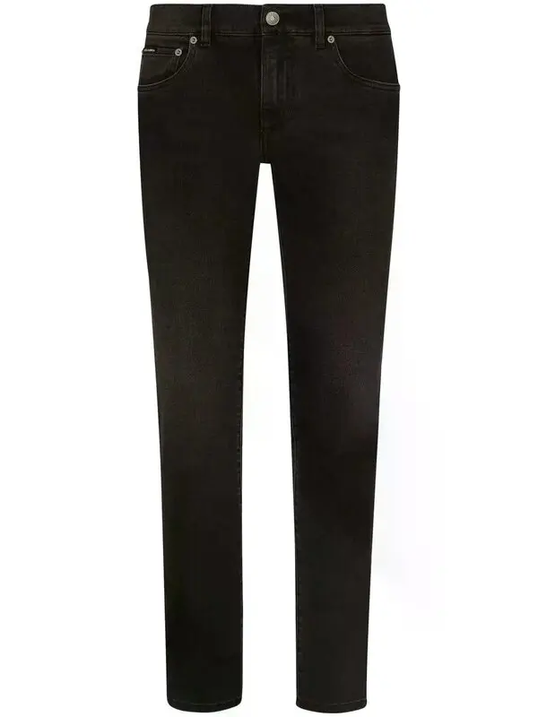 Dolce & Gabbana Skinny Fit Jeans - Black