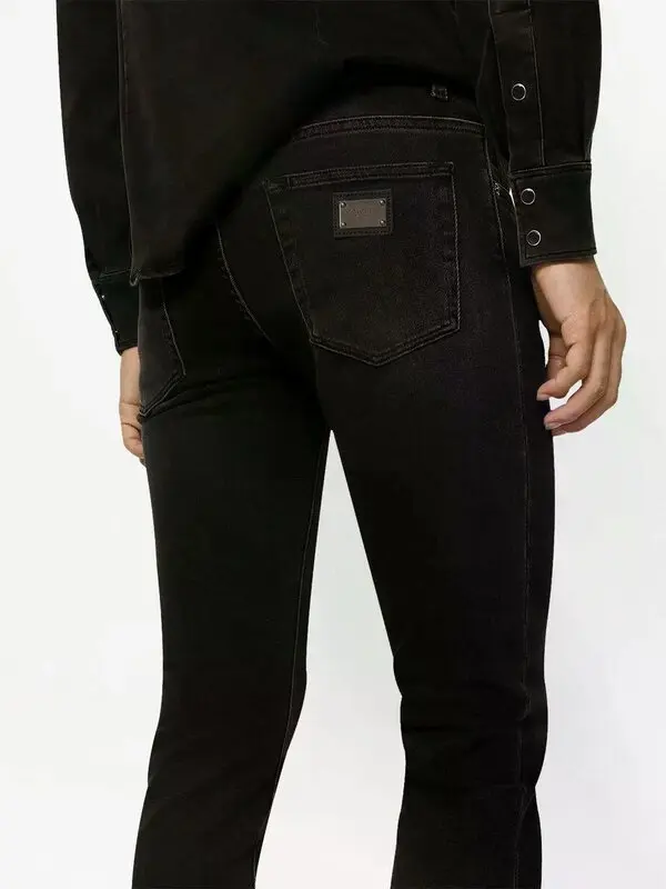 Dolce & Gabbana Skinny Fit Jeans - Black