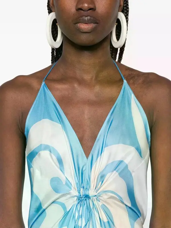 Etro Graphic-print Dress - Blue