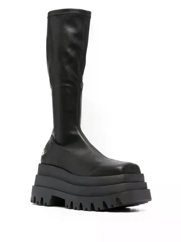 NAKED WOLFE Sin Platform Knee-high Boots
