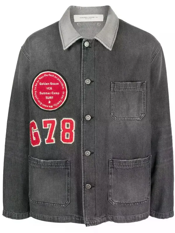 GOLDEN GOOSE Patch Detail Denim Jacket