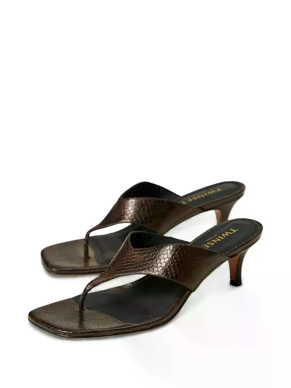 TWINSET Thong-style Kitten Heel Sandals