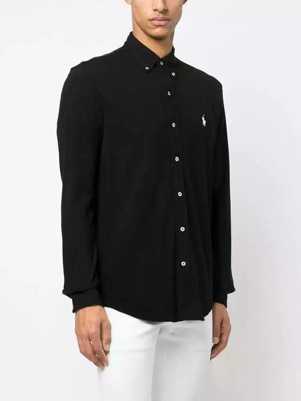 Polo Ralph Lauren Polo Pony Button-collar Shirt - Black