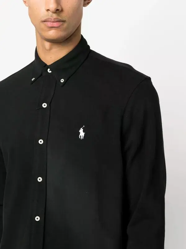 Polo Ralph Lauren Polo Pony Button-collar Shirt - Black