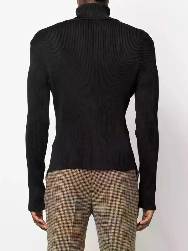 WALTER VAN BEIRENDONCK Ribbed Roll-neck Jumper