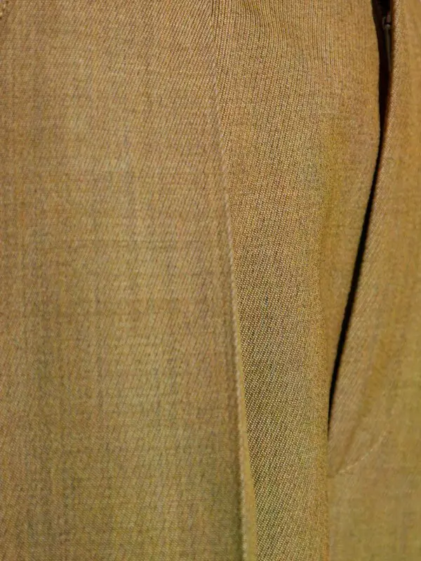 Burberry Pleat-detail Wool Cargo Trousers