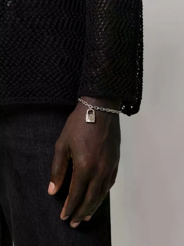 Emanuele Bicocchi Arabesque Padlock Chain Bracelet
