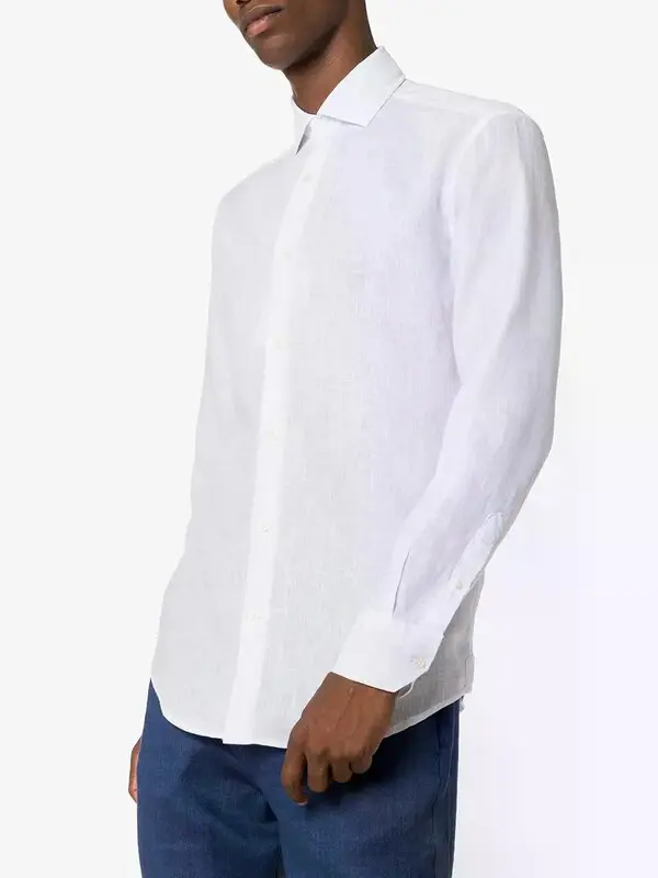 Frescobol Carioca Antonio Linen Shirt - White