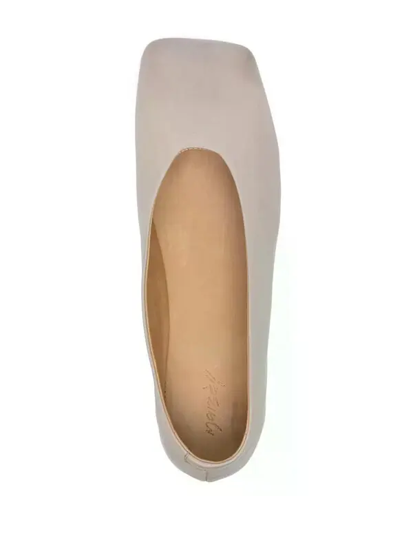 Marsèll Spatolona Ballet Flats Taupe Calf Leather - Grey