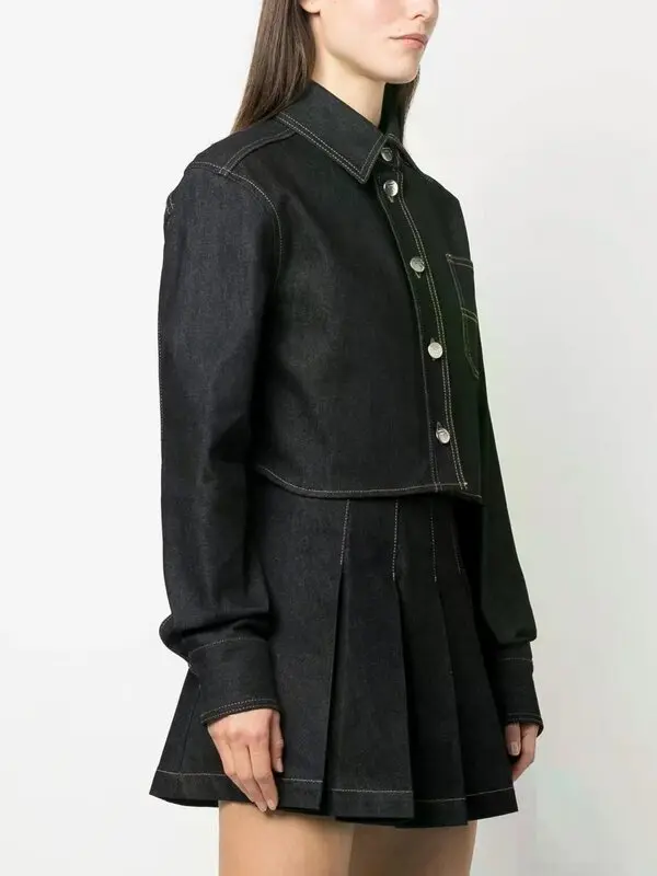 Remain Birger Christensen Cropped Denim Shirt