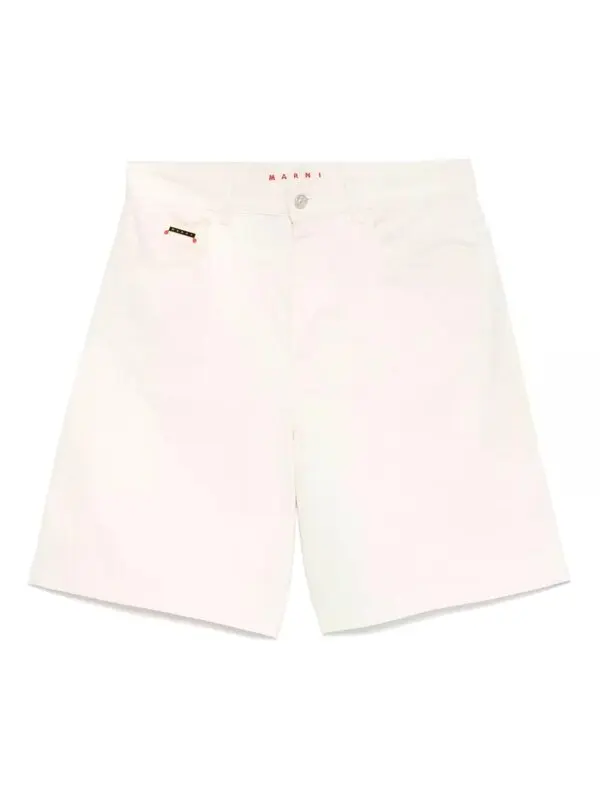 Marni Almond Beige Denim Shorts